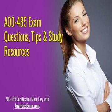 SAS A00-485 Practice Test, Syllabus & Preparation Question | PDF