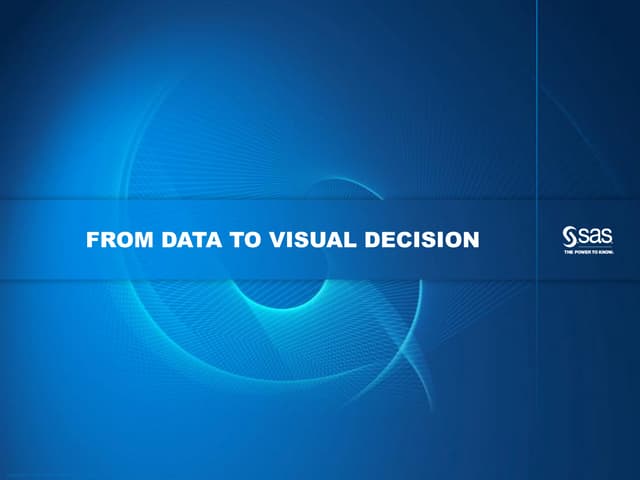 Sas From Data To Visual Decision Ppt