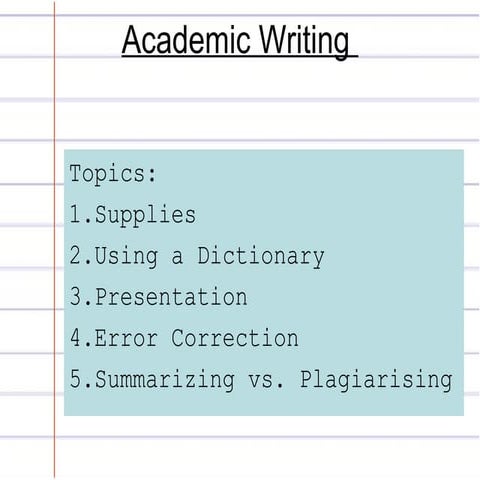 Sas 3 unit_1_introduction_to_academic_writing-ppt | PPT | Internet for ...