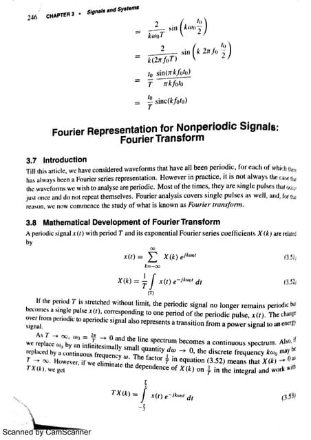 Signals And Systems Formula Sheet Pdf