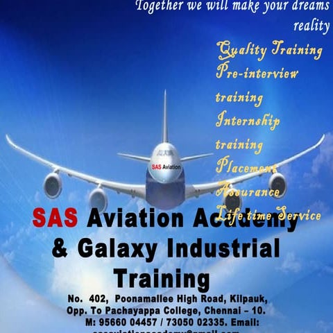 Sas Aviation Academy & Galaxy Industrial Training | PPT