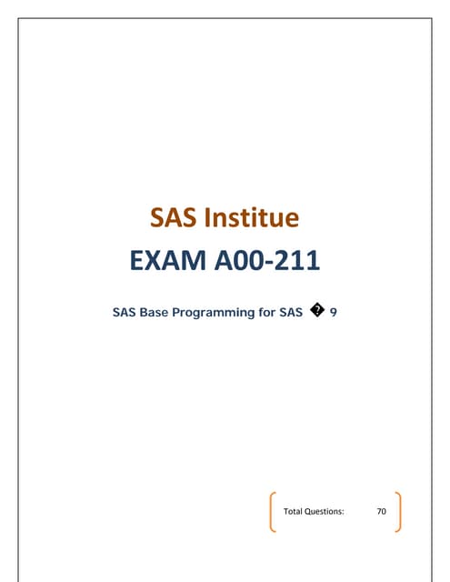 Base Sas Statistics Procedures