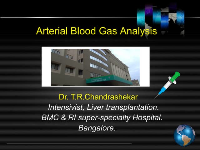 VBG vs ABG (replacement of venous blood sample instead of arterial one for analysis of blood ...