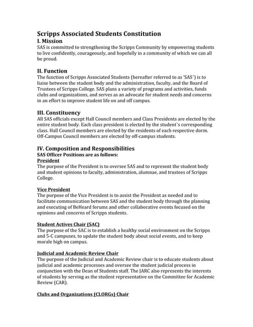 SSG revised standard constitution & by laws | PDF