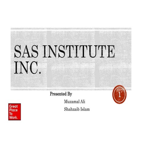 Sas institute inc | PPT