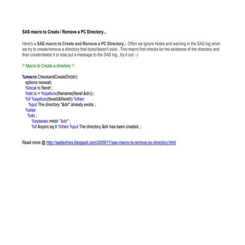 Sas Macro Examples Ppt 9922