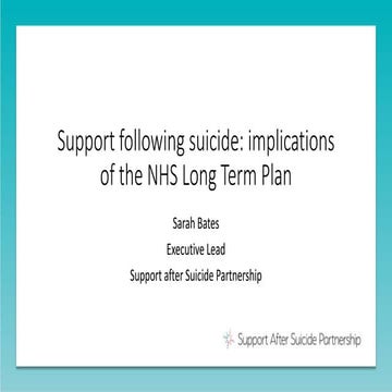 Support following suicide | PPTX