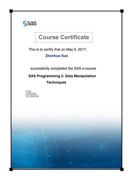 Sas Programming 2 Data Manipulation Techniques Pdf