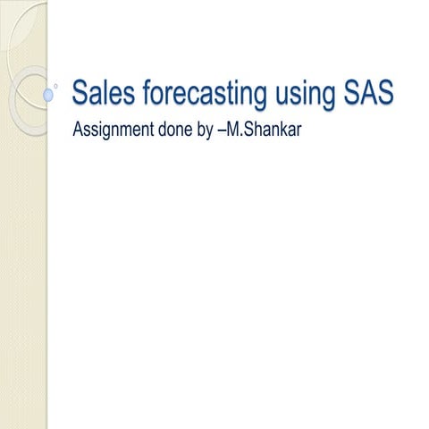 SAS Project | PPT