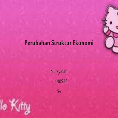 Perubahan Struktur Ekonomi Ppt 
