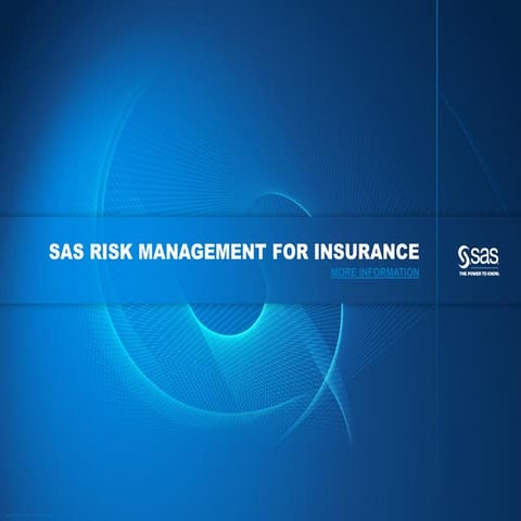 SAS Risk Management for Insurance | PDF