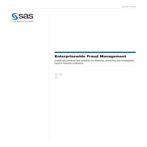 Sas wp enterrprise fraud management | PDF