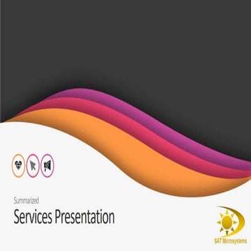 IT Services Presentation- Sat Microsystems | PPT