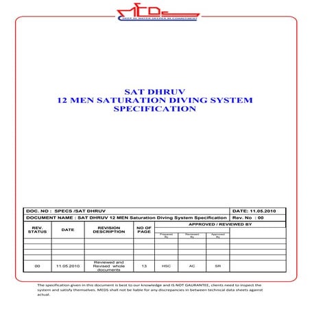 Sat dhruv-specification1 | PDF