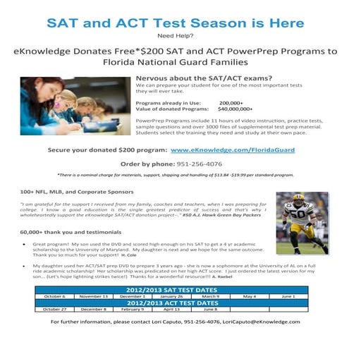 SAT/ACT Prep 2016 fall flyer | PDF