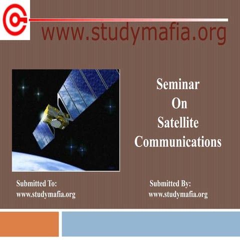 Satalite Communication ppt.pptx | Computer Networking | Computing