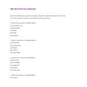 Sat And Act Vocabulary | PDF