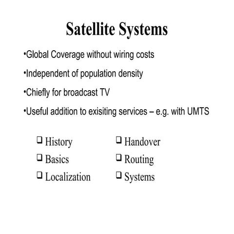 Satellite Sys | PPT