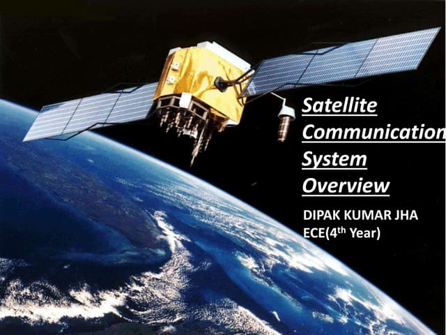 Satellite communication Basics | PPT | Computer Networking | Computing