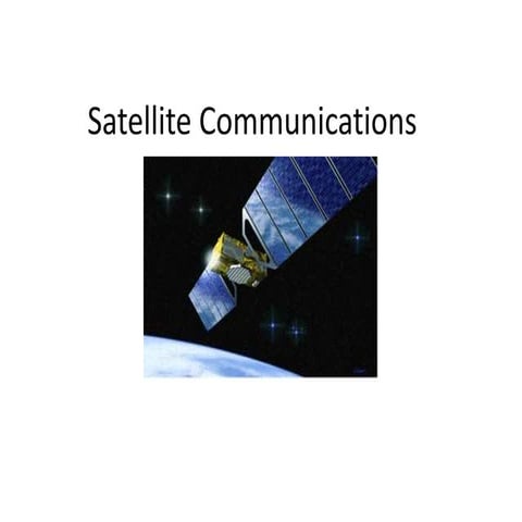 Satellite communnication | PPTX | Computer Networking | Computing