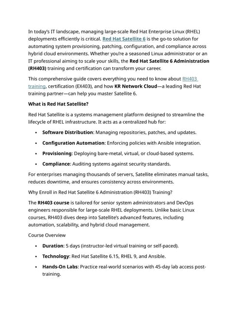 RedHat Certification Track | PDF