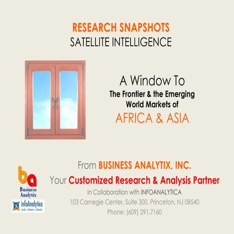 Satellite Intelligence (Asia & Africa) 2013 | PPT