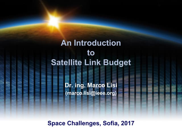 Satellite link design | PDF