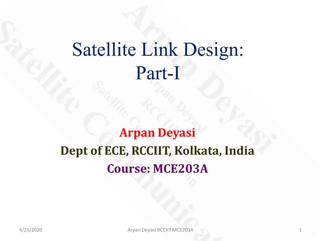 Satellite link-budget-analysis-matlab-code | PDF