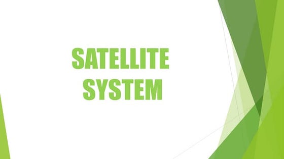 Satellites presentation | PPT | Geography | Science