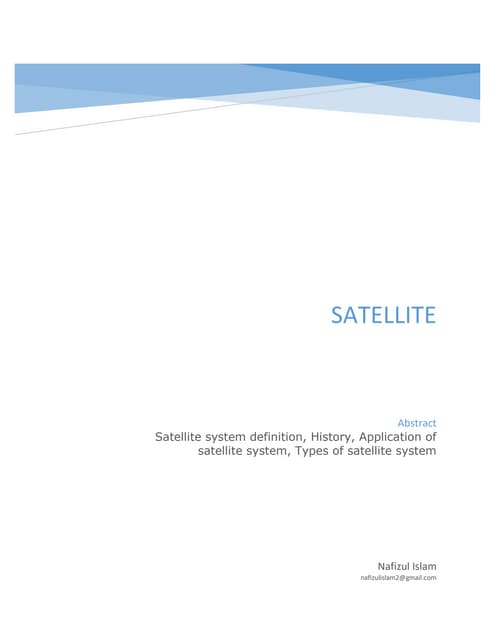 Satellites presentation | PPT | Geography | Science