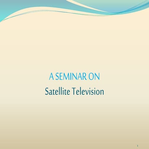 satellite television | PPTX