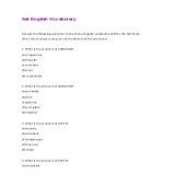 Sat English Vocabulary | PDF