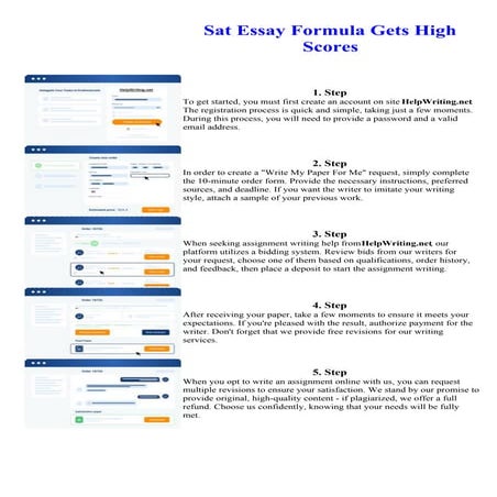 Sat Essay Formula Gets High Scores | PDF