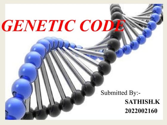 Genetic code ppt | PPTX | Programming Languages | Computing