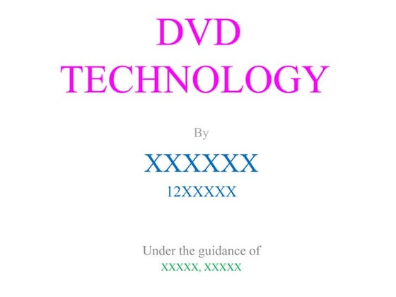 Dvd drive structure and its Working | PPT