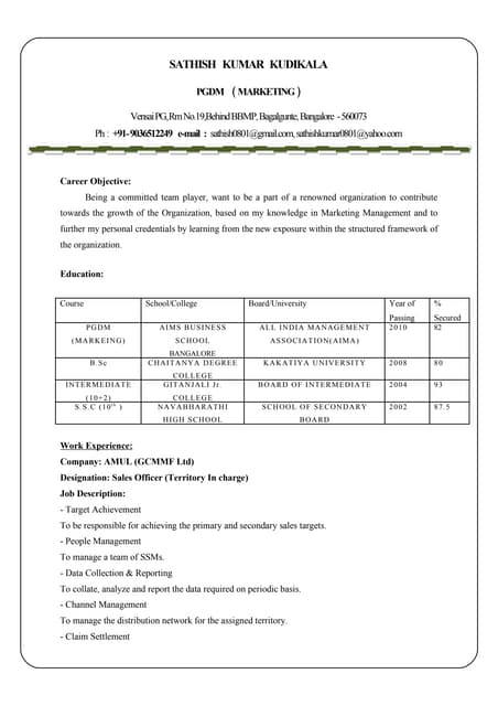 Final Cv With Photo | DOC