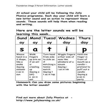 Phonics homework | DOCX