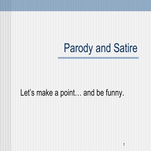 Satireand parody | PPT