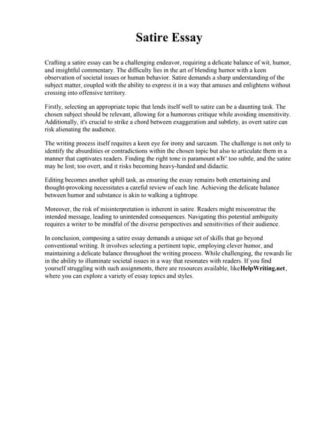 Satirical Essay Examples.pdf