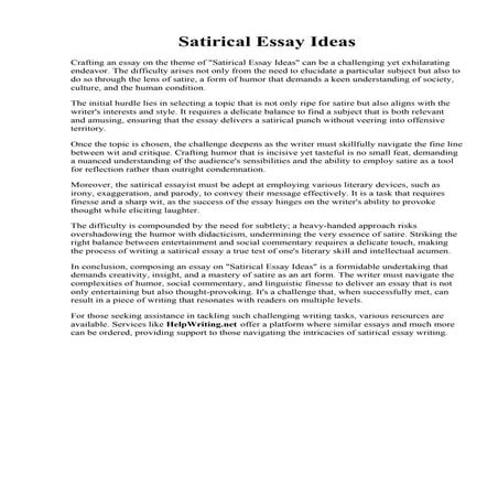 Satirical Essay Ideas.pdf