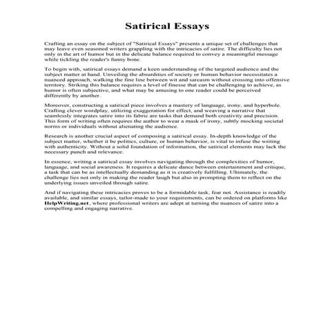 Satirical Essays.pdf