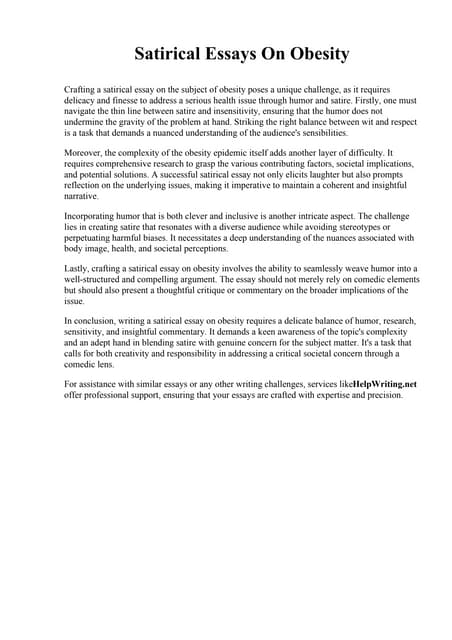 Essay About Obesity.pdf