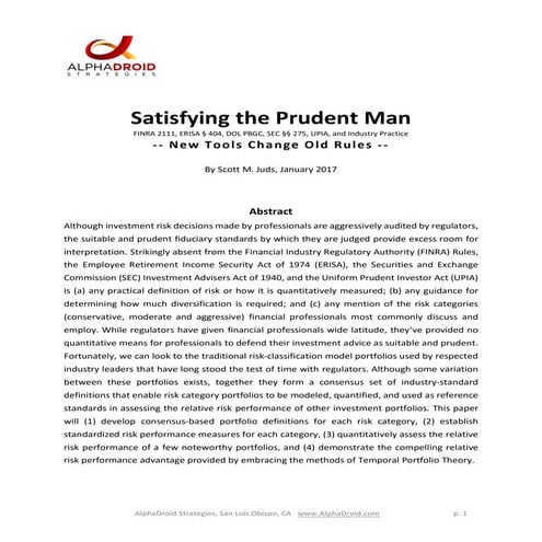 Satisfying the-prudent-man | PDF