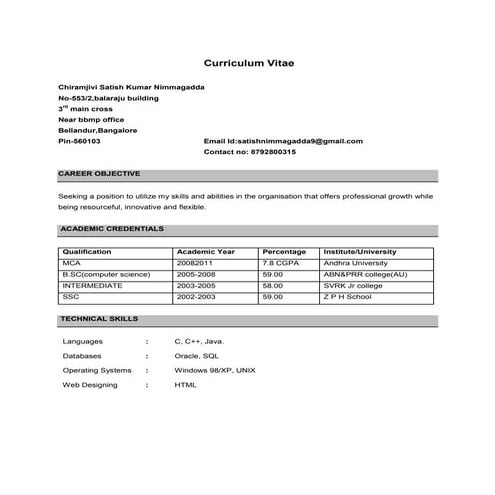 Satish nimmagadda | DOCX