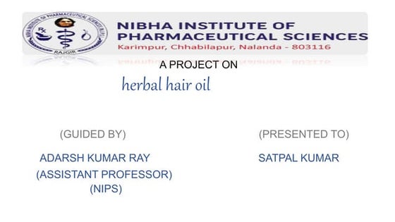 pramol ppt.pptx formulation of the Harbal neem | PPT