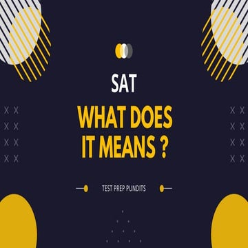 SAT PPT | PPTX
