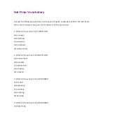 Sat Prep Vocabulary | PDF