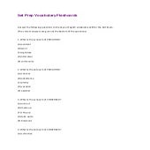 Sat Prep Vocabulary Flashcards | PDF