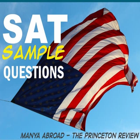 SAT Sample Questions | PPT