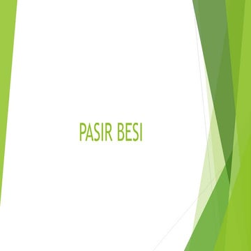 Pertambangan Pasir Besi | PPTX